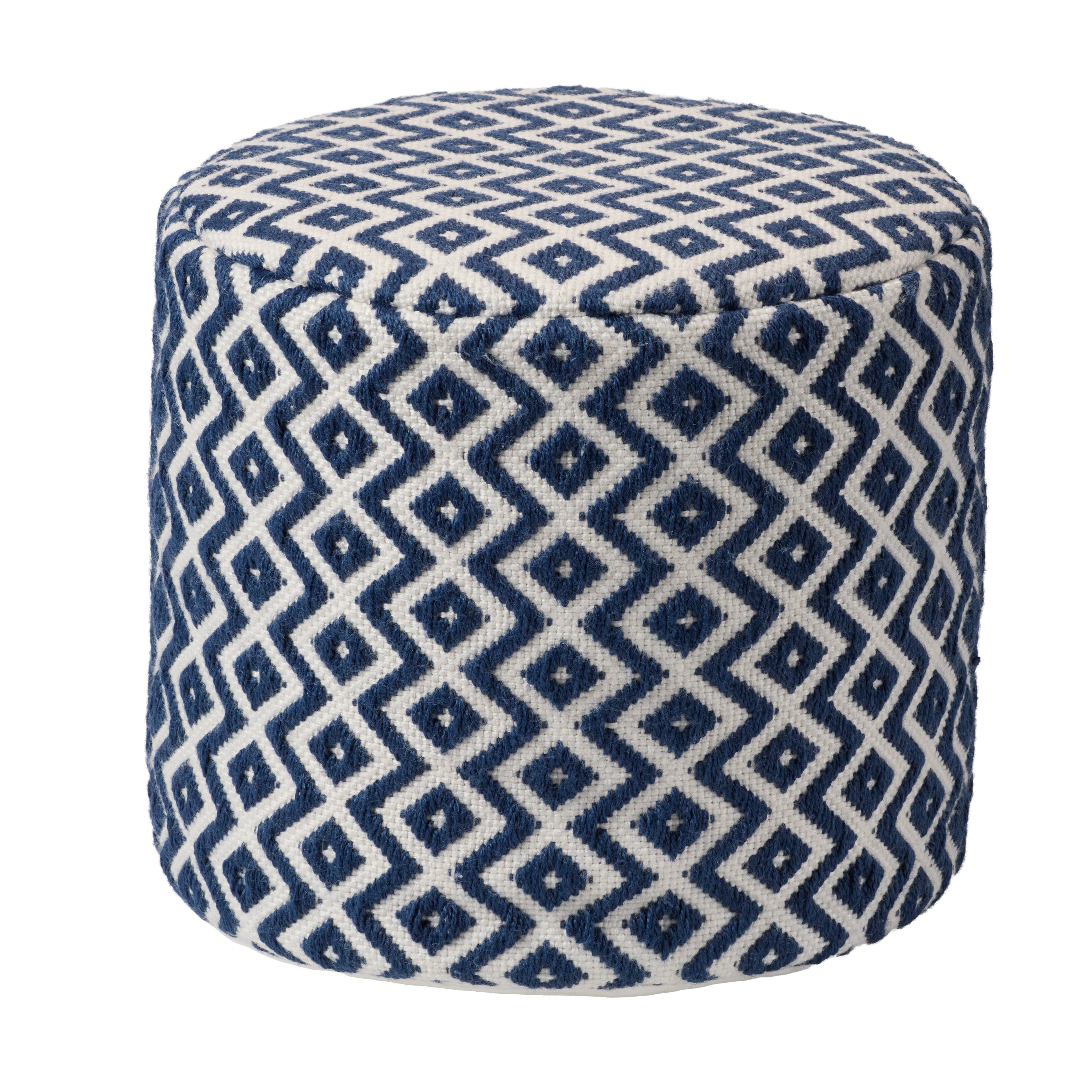 Lenon Osbourne Handmade Synthetic Blend Outdoor Pouf From Vibe by Jaip ...