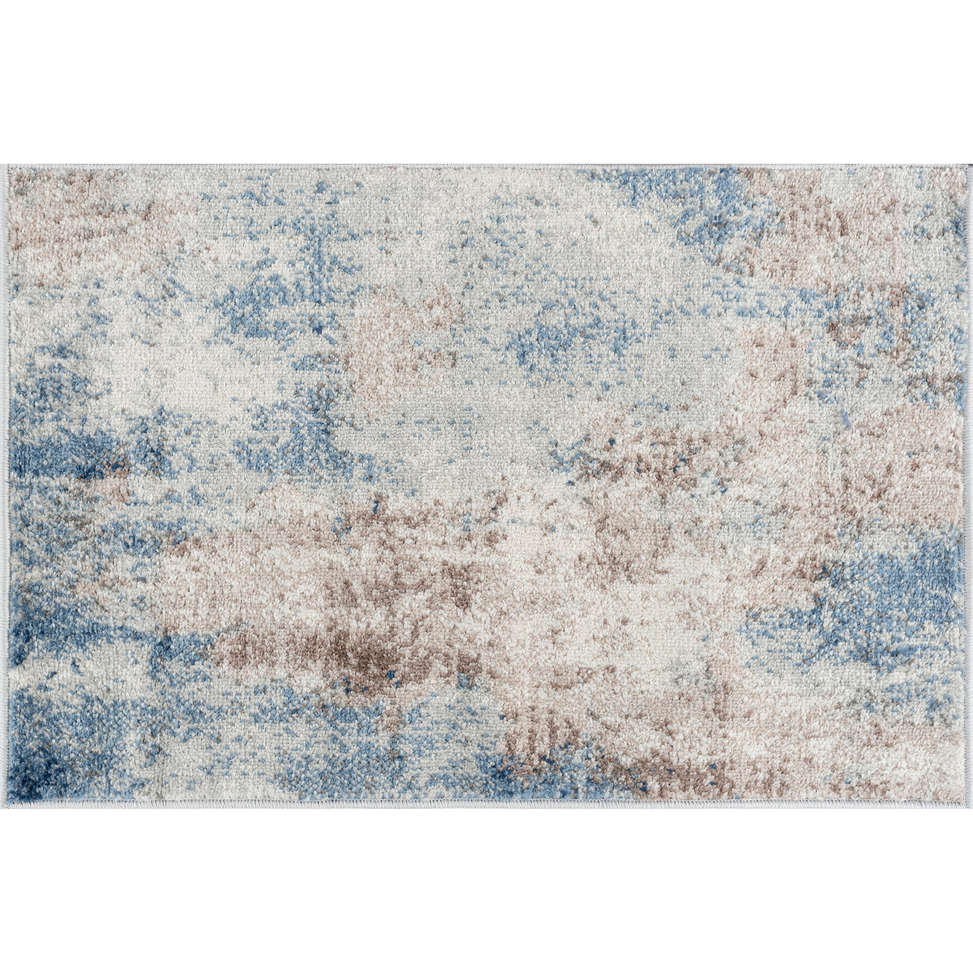Tayse Abstract Area Rug CHL13-Clive Contemporary Cut Pile Indoor Polyp ...