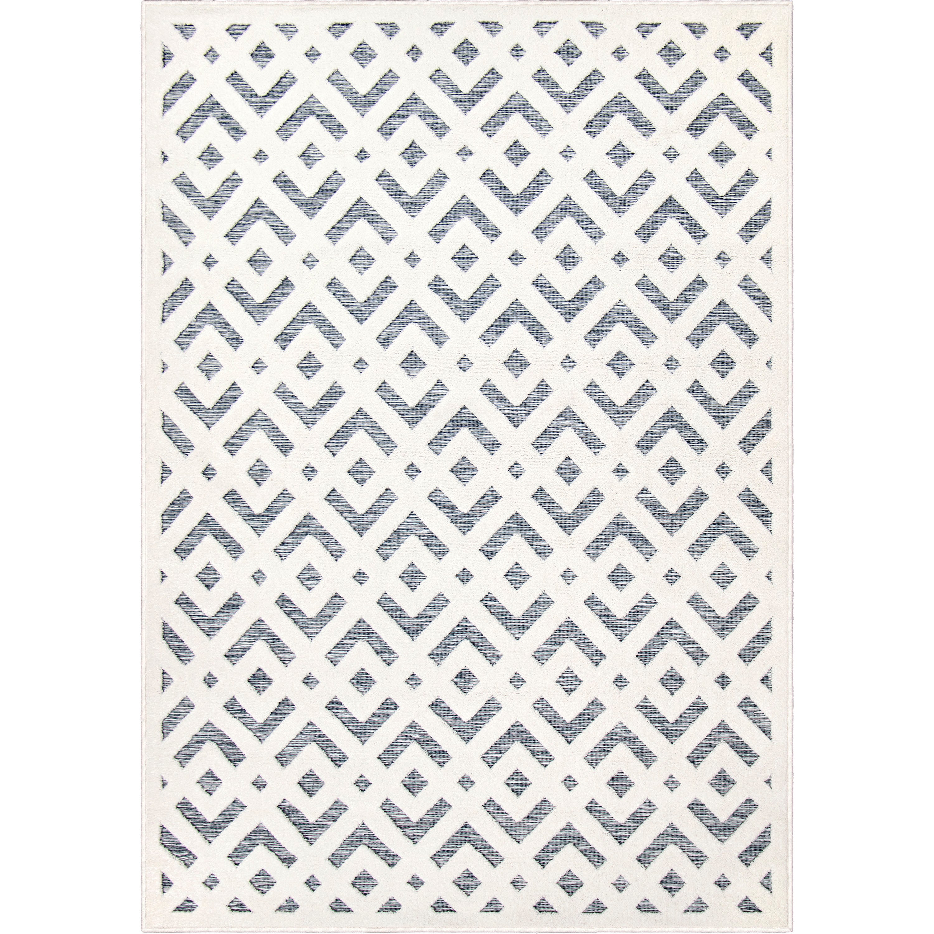 Orian Rugs Simply Southern Cottage Covington BCL/COVI Natural Navy Dai ...