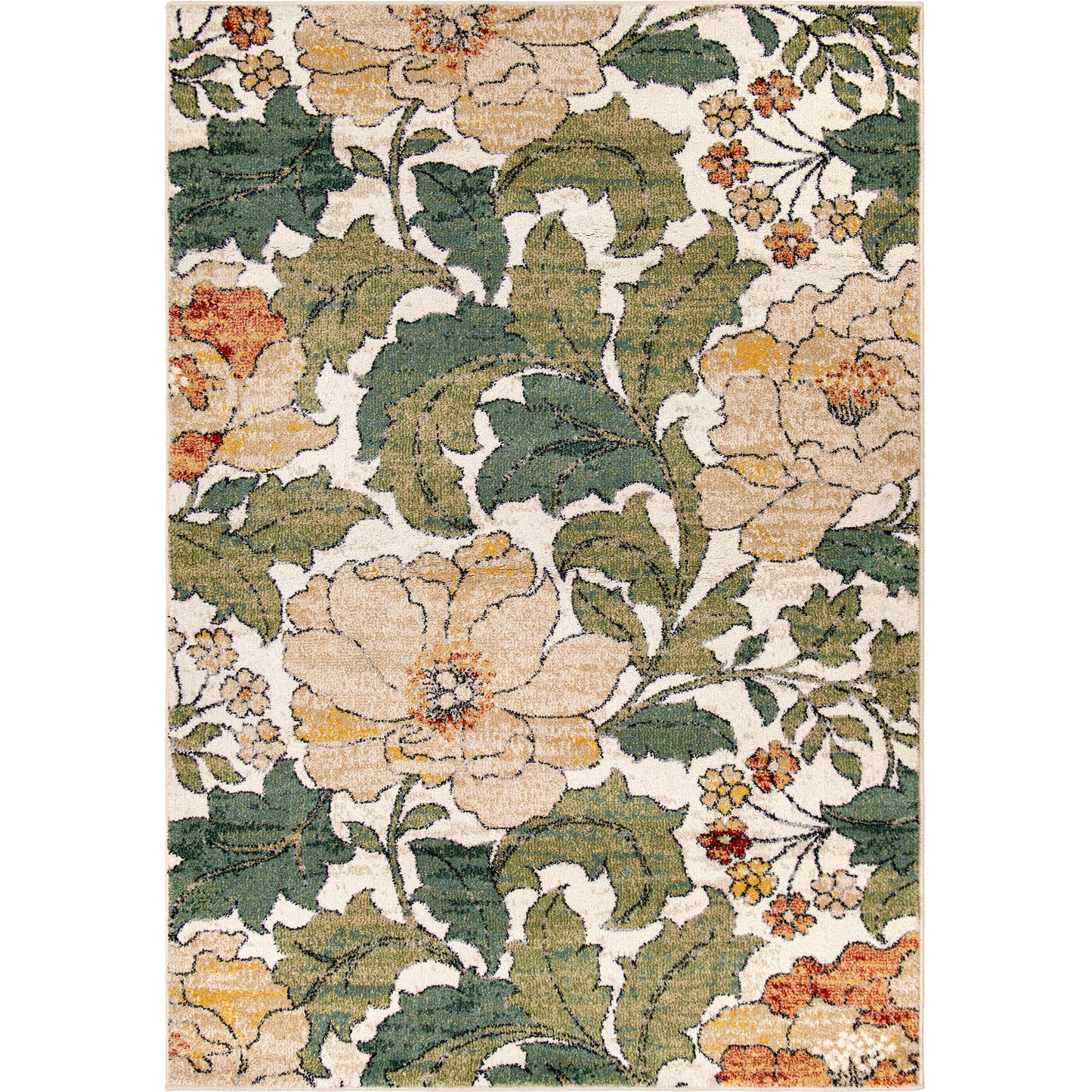 Orian Rugs Simply Southern Cottage Jefferson Floral ASC/JEFL Multi Are ...